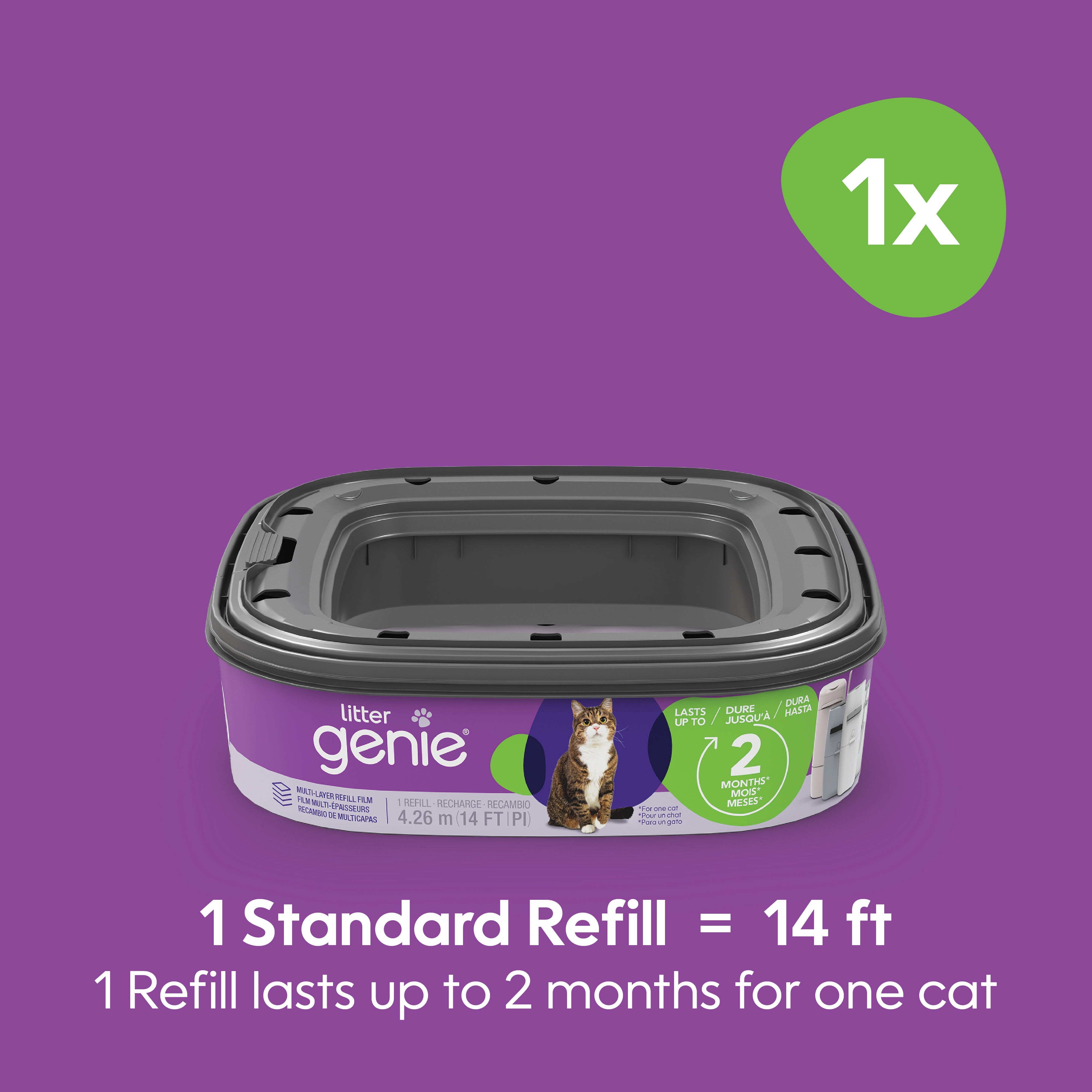 Litter Locker Refills Square 9 Pack Cat Litter Refills Bag, Litter ...